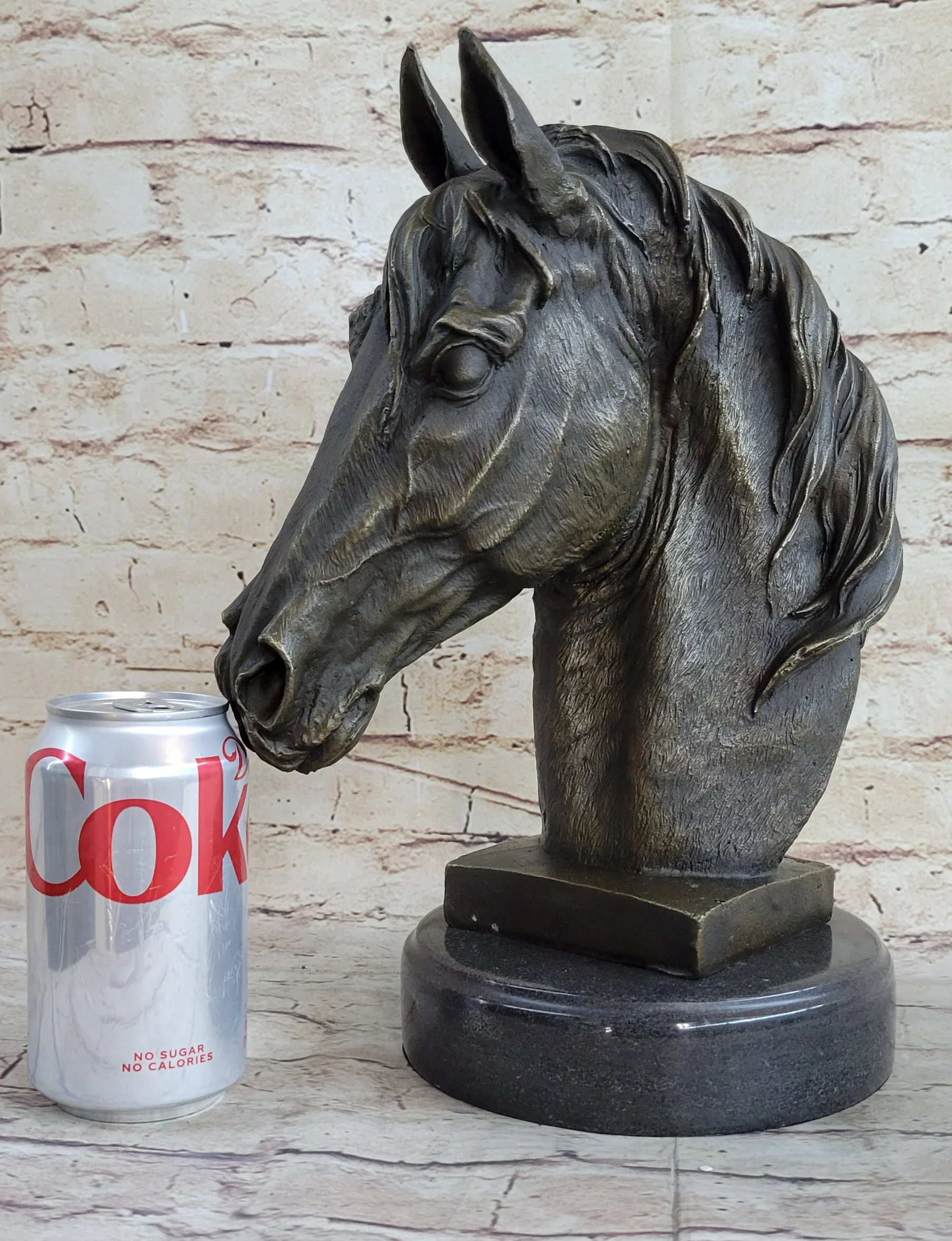 Red Barrel Studio® Winstead Signed Barye Unique Bronze Bust Horse Head ...