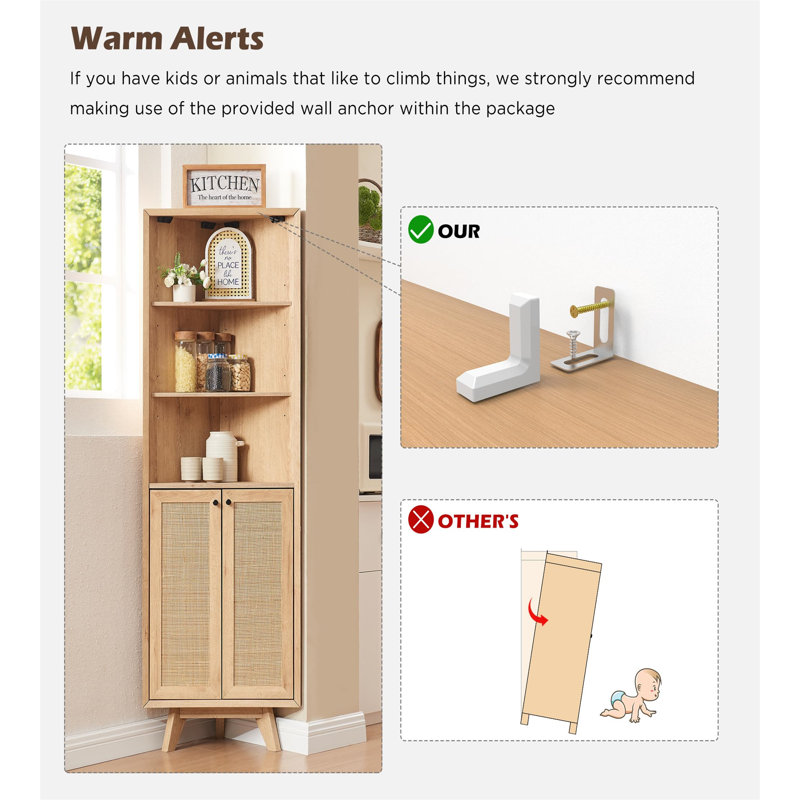 Bay Isle Home™ Feeley Kitchen Pantry | Wayfair
