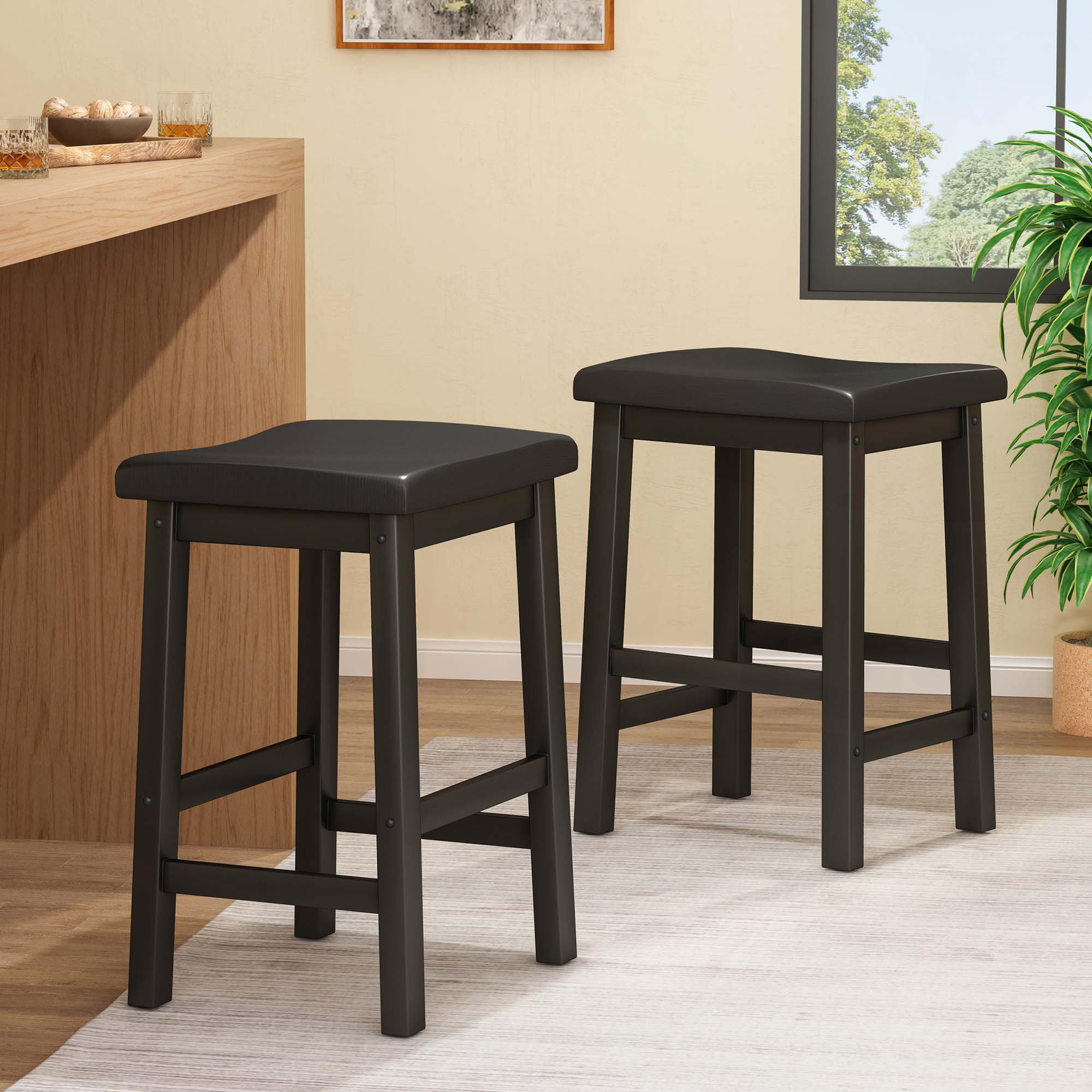 George Oliver Modern Minimalist Bar Stool,Ideal for Kitchen Counter ...