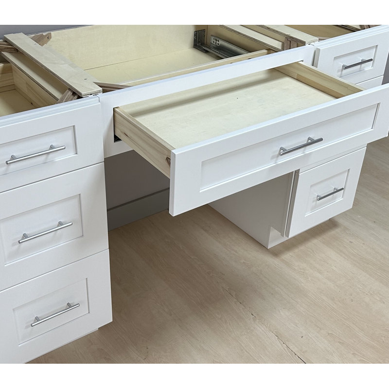 DISAR 138'' Double Bathroom Vanity Base Only | Wayfair