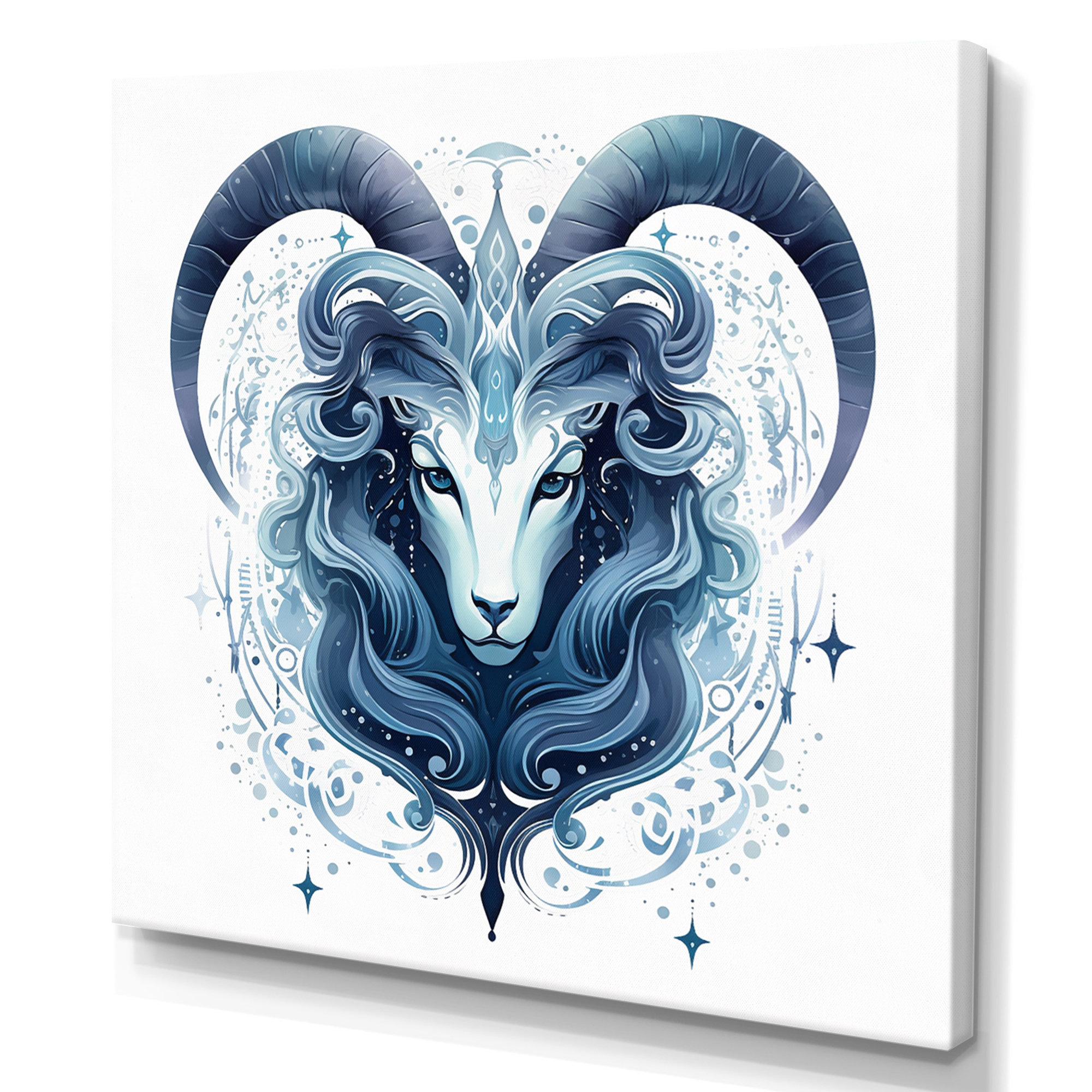 Bungalow Rose Taurus Zodiac Sign III - Print on Canvas | Wayfair