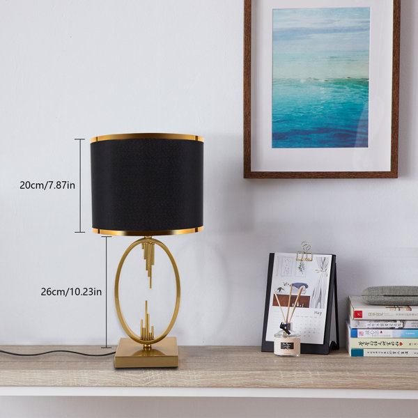 Mercer41 Modern Square Table Lamp Desk Reading Light | Wayfair