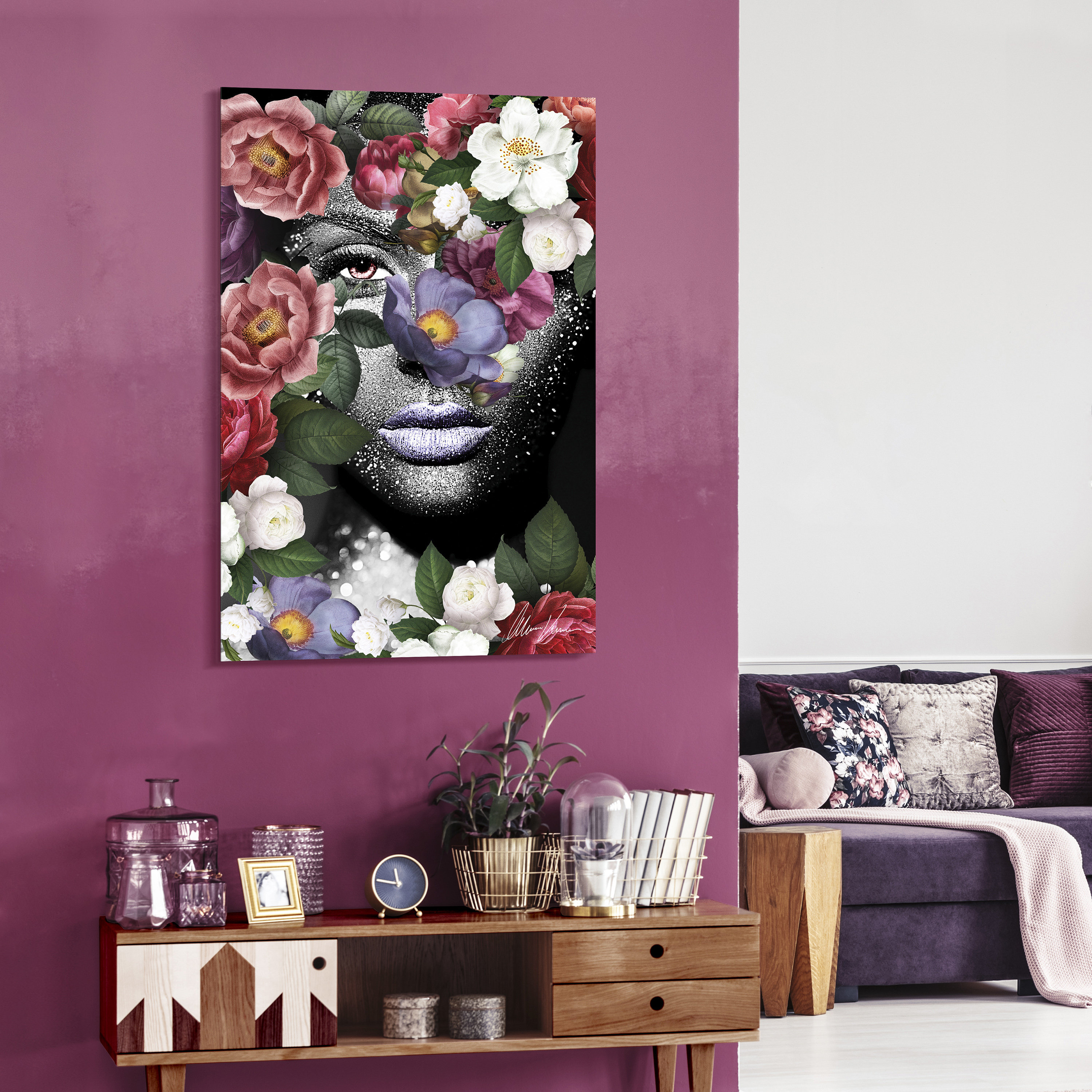 Empire Art Direct "Earth Goddess II" Frameless Free Floating Tempered ...