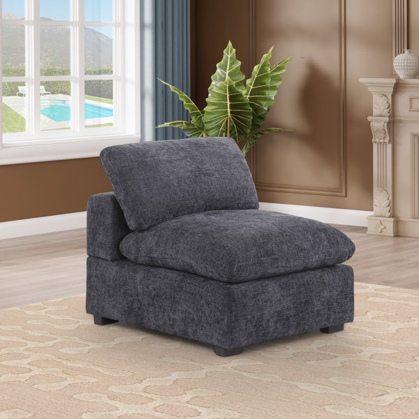 Ebern Designs Ashari Middle Seat Armless Module For Modular Sectional ...