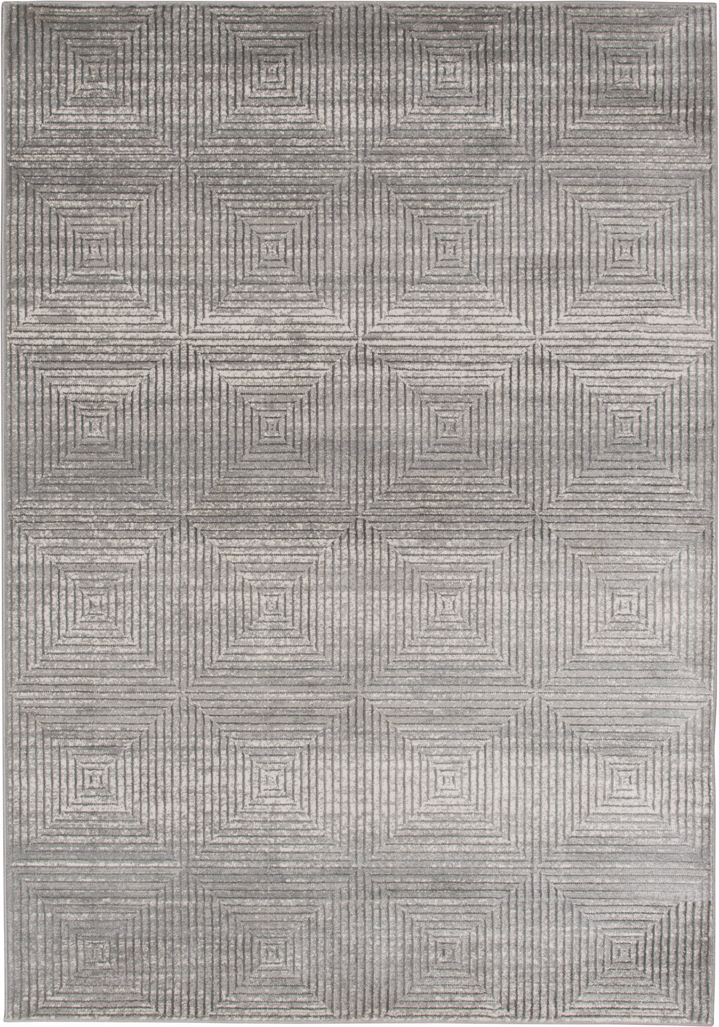 Ebern Designs German Barris Grey 5 ft. 3 in. x 7 ft. 7 in. Geometric ...