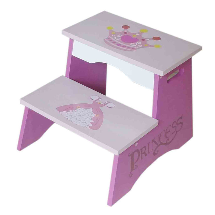 Zoomie Kids Dial 2 - Step Wood Lightweight Small Step Ladder & Reviews ...