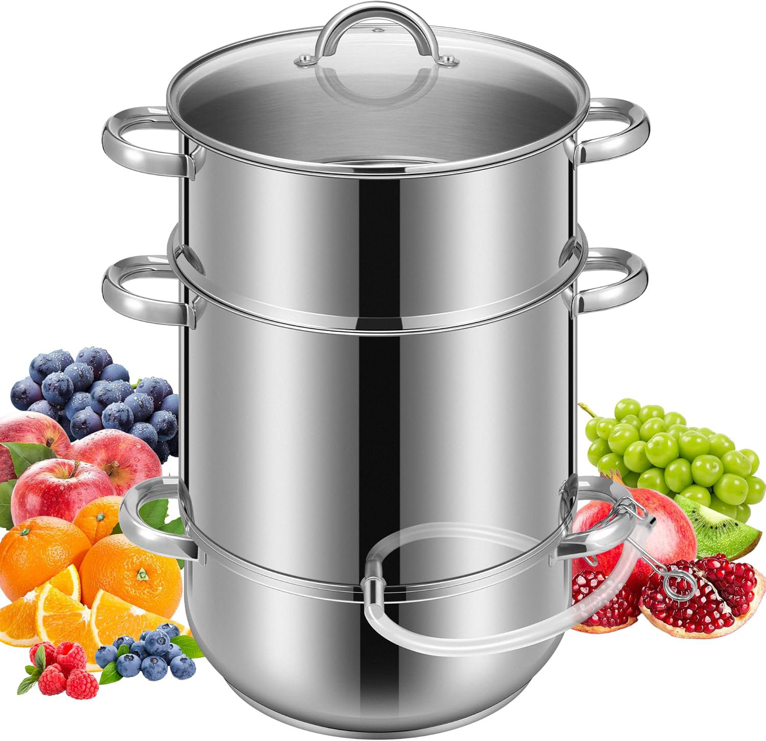 VIVOHOME 11 Qt. Stainless Steel Juice Steamer Pot - Wayfair Canada