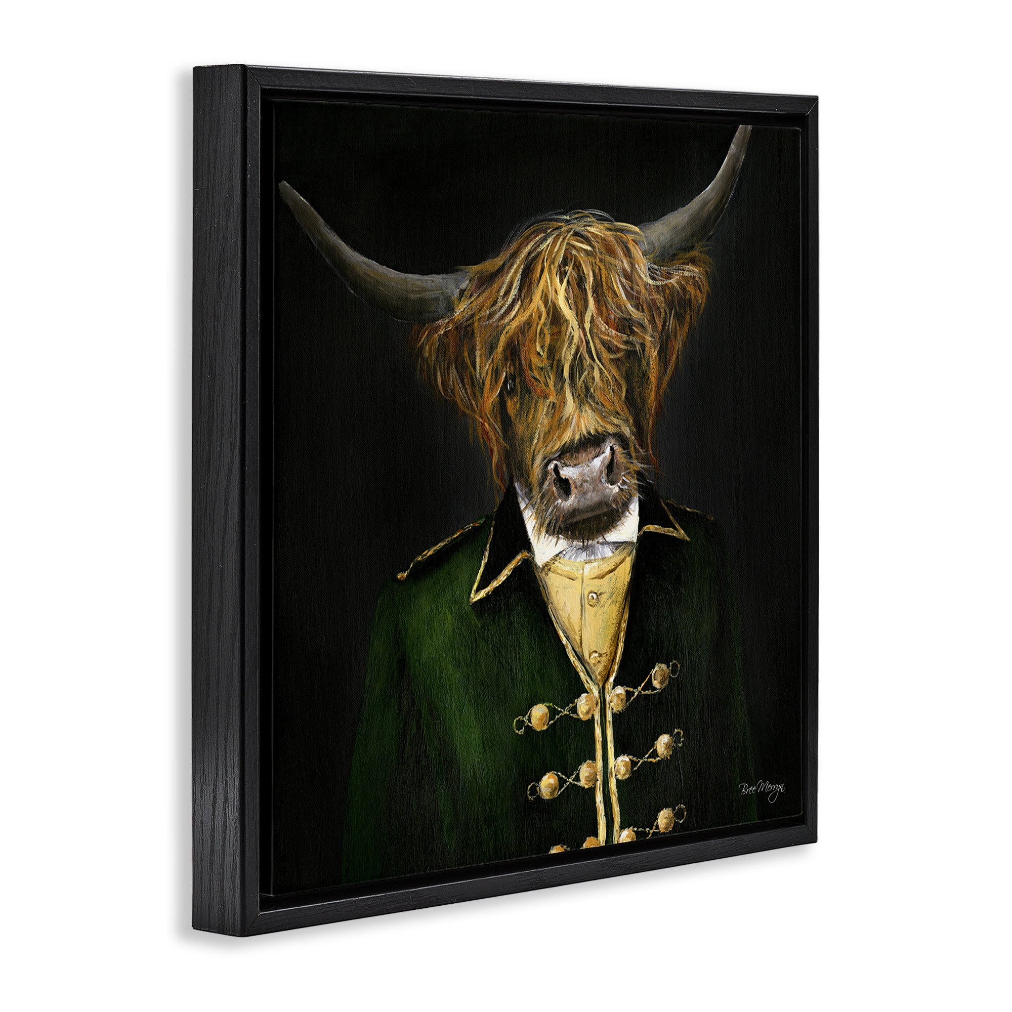 Trinx Colonial Coat Cattle Framed Floater Canvas Wall Art by Bree ...