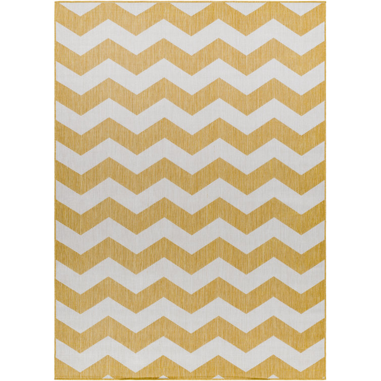 George Oliver Digiorgio Yellow Indoor/Outdoor Rug | Wayfair