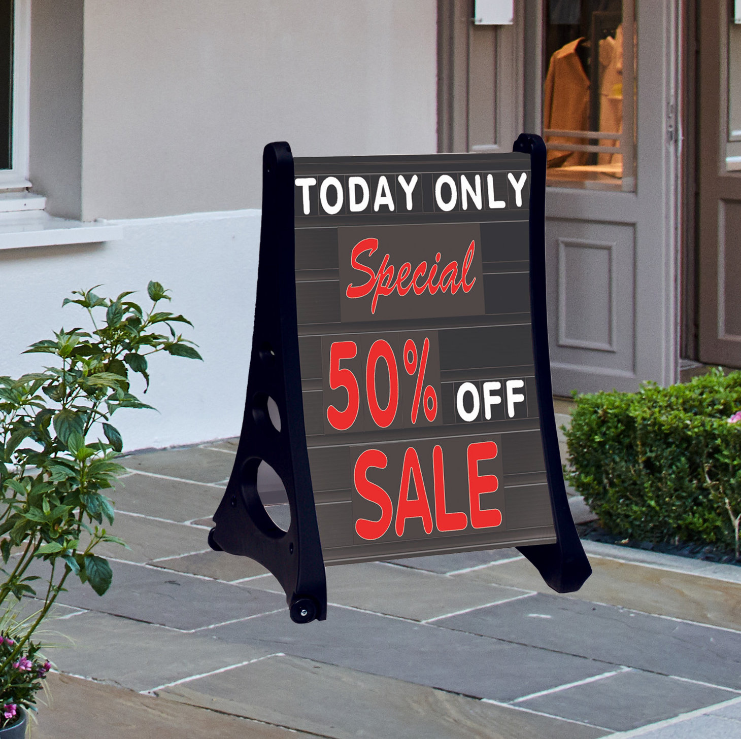 Red Barrel Studio® Roll A-frame Deluxe Double Sided Sidewalk Sign Free ...