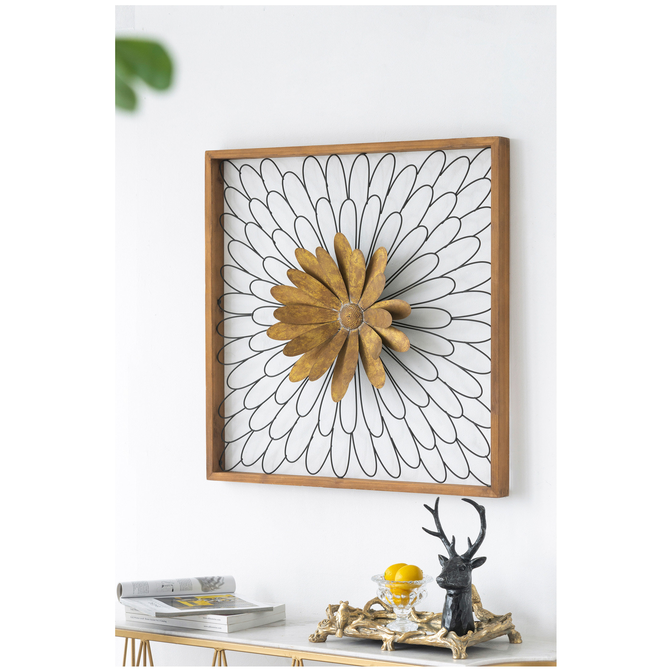 Red Barrel Studio® 30X2x30" Ashlyn Bloom Wall Decor, Home Decor For ...