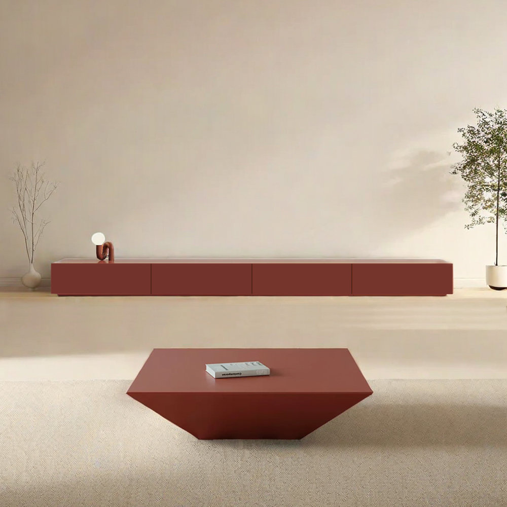 Orren Ellis Table basse combinaison meuble télé moderne simple ...