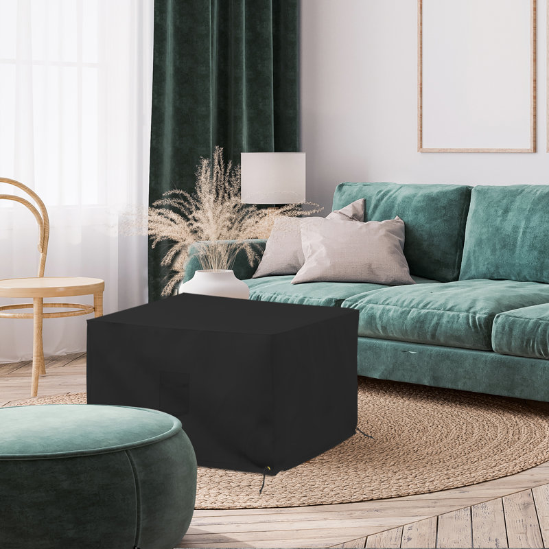 Arlmont & Co. Heavy-Duty Waterproof Square Ottoman Deck Box Cover ...