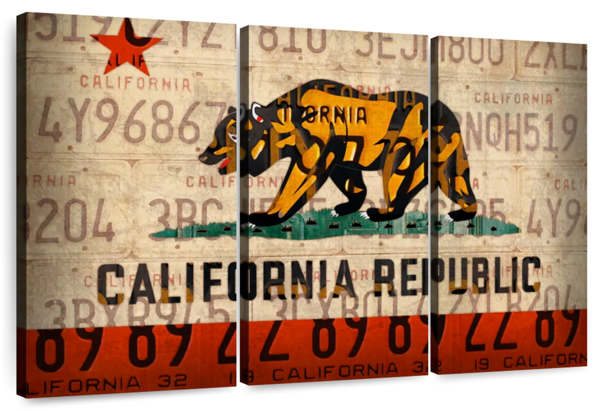 Latitude Run® Cali State Flag License Plates | Wayfair