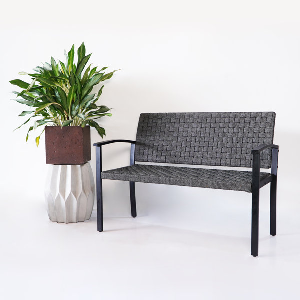 Lark Manor™ Granillo Modern Garden Rope Bench & Reviews | Wayfair
