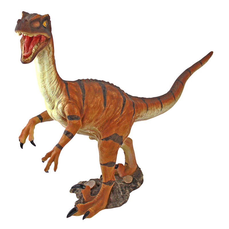 Design Toscano Velociraptor Scaled Dinosaur Statue & Reviews | Wayfair