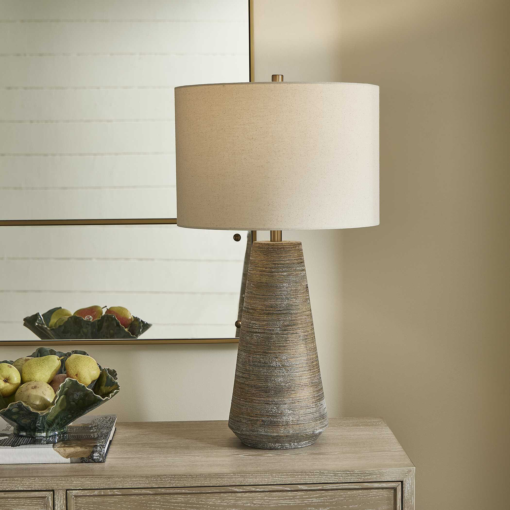 Uttermost Mosier Rustic Beige Table Lamp | Wayfair