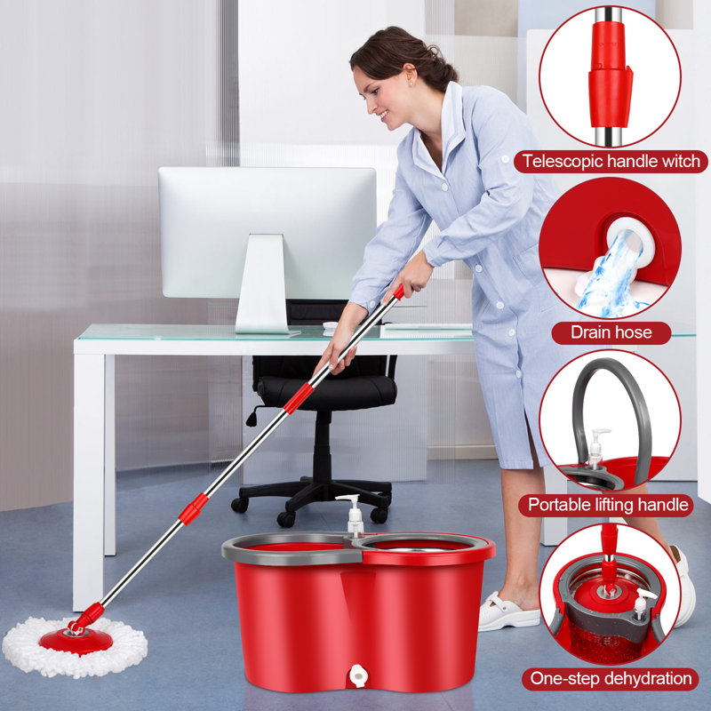 Coofel Spin Mop Bucket | Wayfair