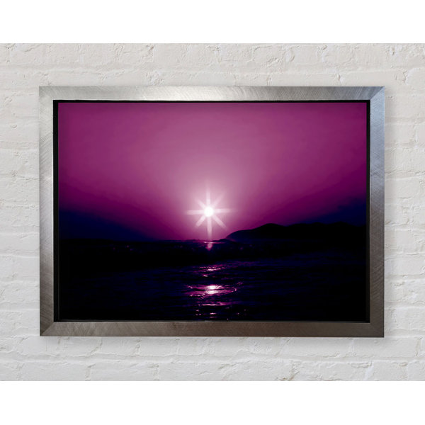 Bright Star Sunstar Purple - Single Picture Frame Print | Wayfair.co.uk