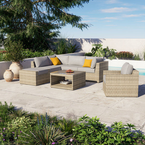 Joss & Main Eastford 7-Piece Deep Seating Set | Wayfair