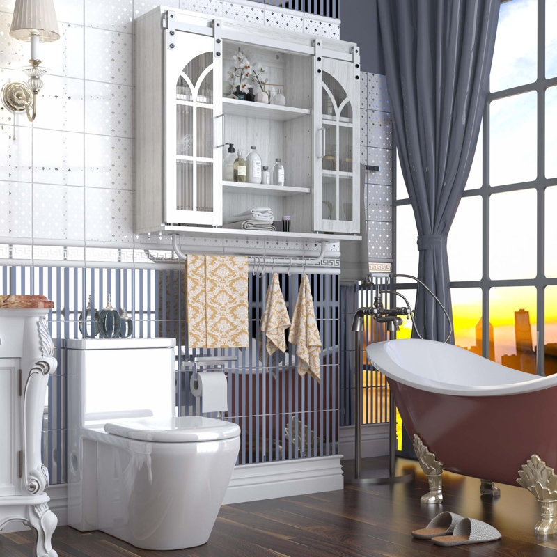 Lark Manor™ Rustic Wood Wall Storage Cabinet | Wayfair