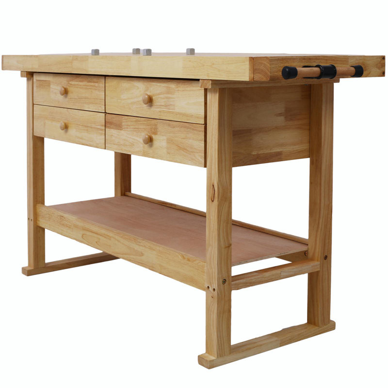 Red Barrel Studio® Jenali 64.5'' W Wood Top Workbench | Wayfair