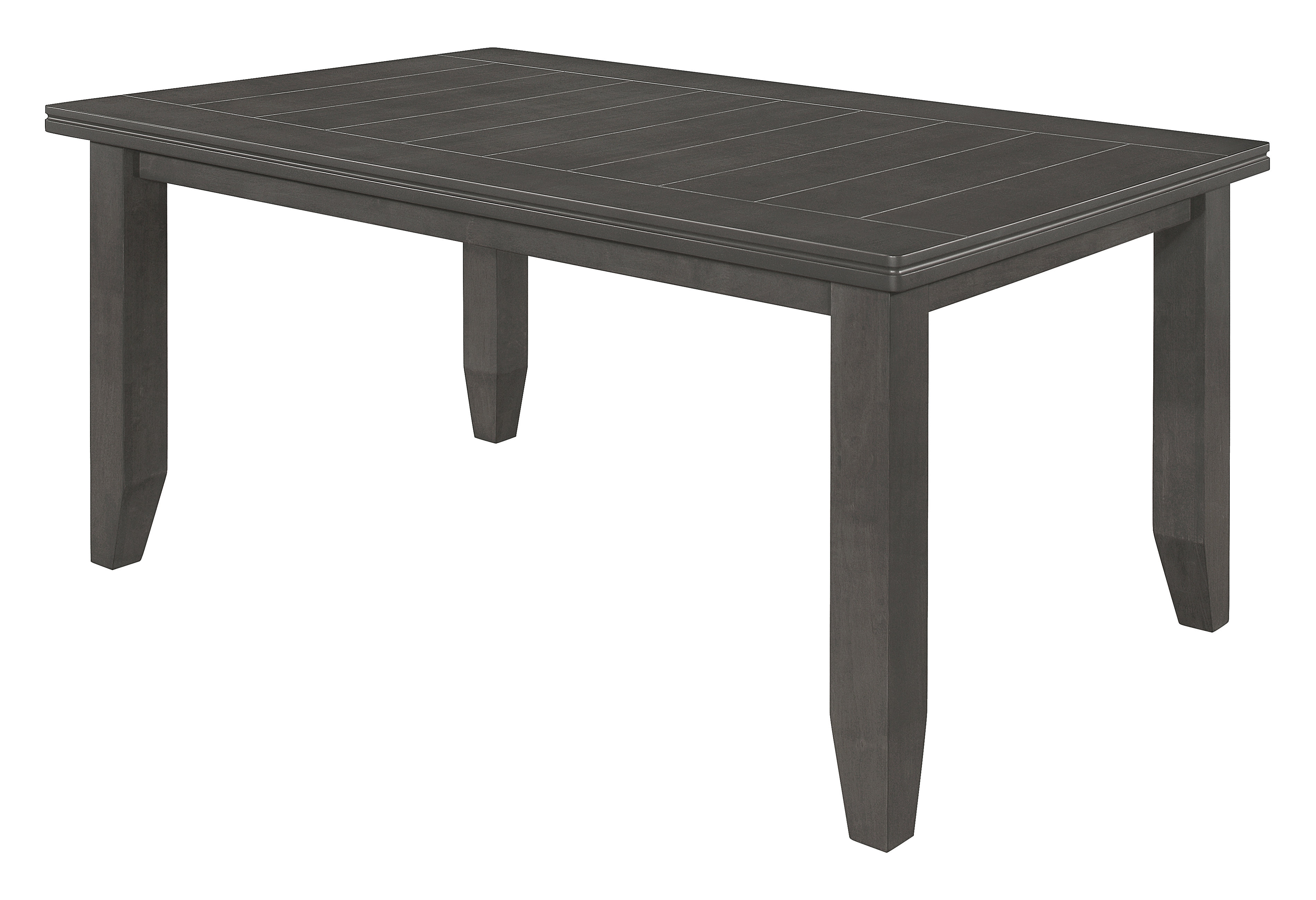 Red Barrel Studio® Dexter Dark Gray Rectangular Dining Table | Wayfair