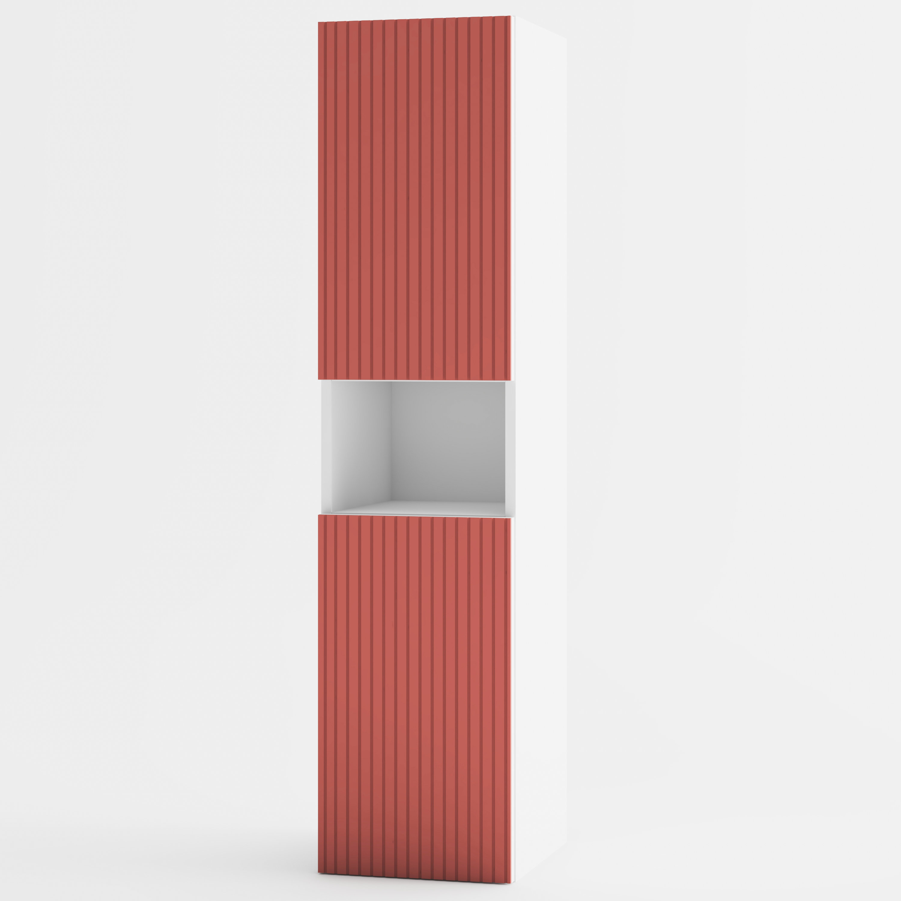 Distinct Kitchen and Bath TENOR Bathroom Wall Linen Cabinet With Open ...