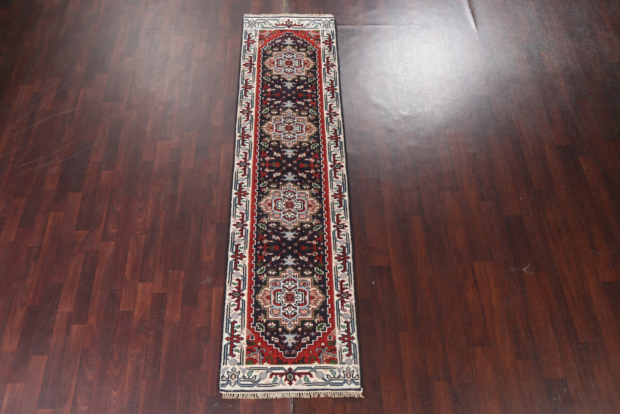 Bungalow Rose Handmade Wool Traditional Oriental Runner Rug 2x9 | Wayfair