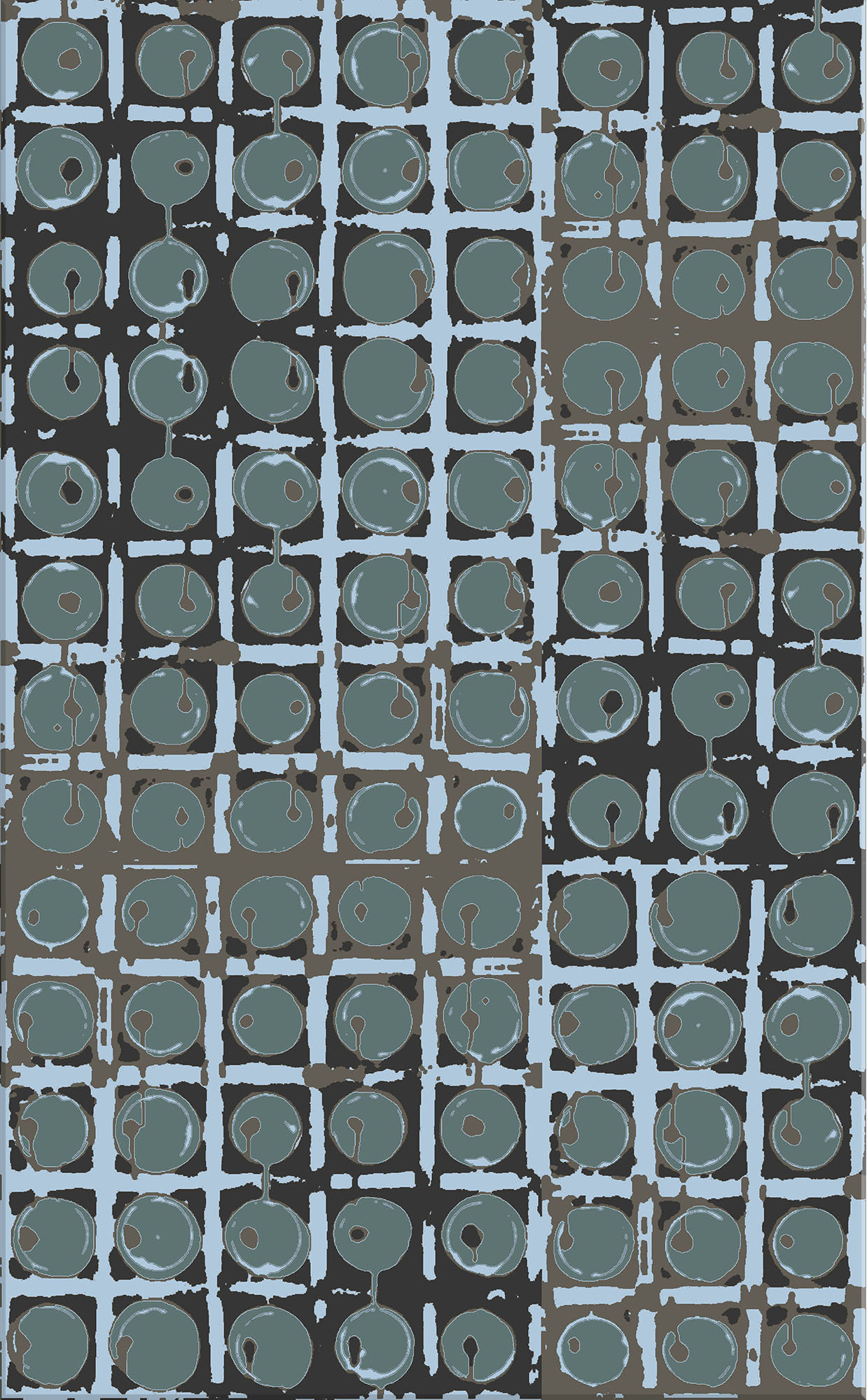 RFA Decor Spot Grid 2 by Michael Wolk - Wrapped Canvas Painting | Wayfair