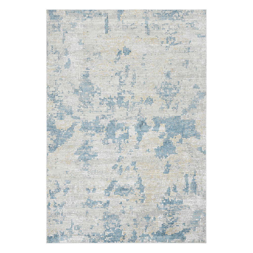 Orren Ellis 5' X 8' Sky Blue Abstract Area Rug | Wayfair