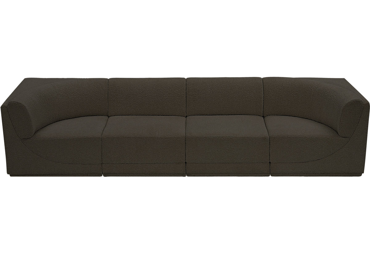 Wrought Studio™ Izick 128" Upholstered Sofa | Wayfair
