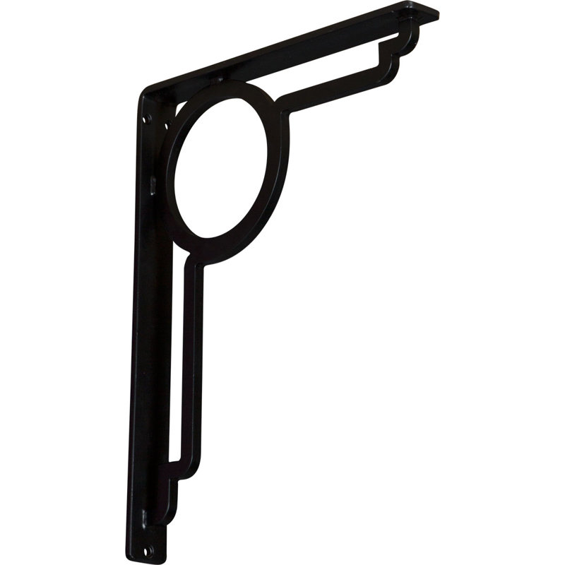 Ekena Millwork Maria Wrought Iron Bracket, (Single center brace) | Wayfair