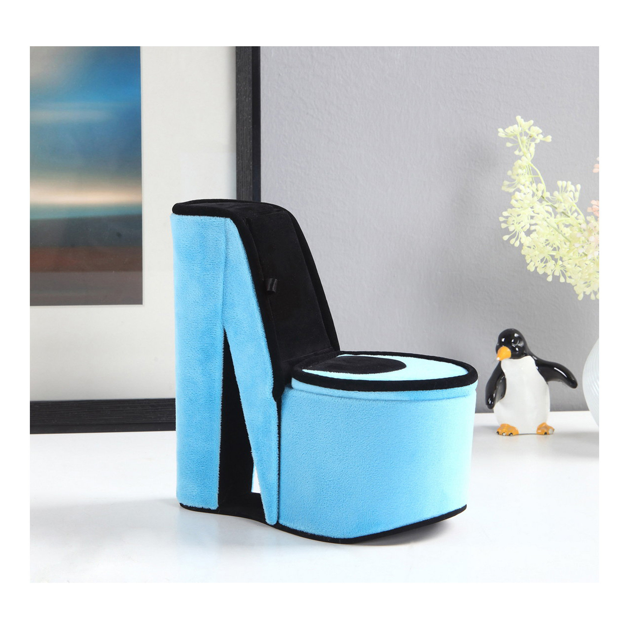 Mercer41 9" Tall Display Jewellery Box with Hooks, High Heel Shoe ...