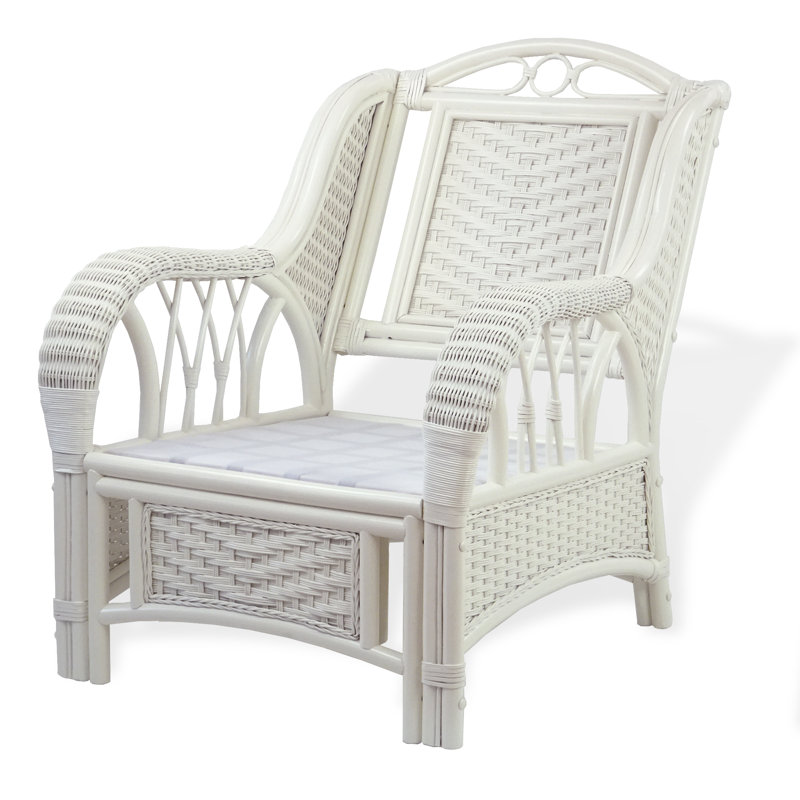 Bayou Breeze Azzaria Rattan Armchair | Wayfair