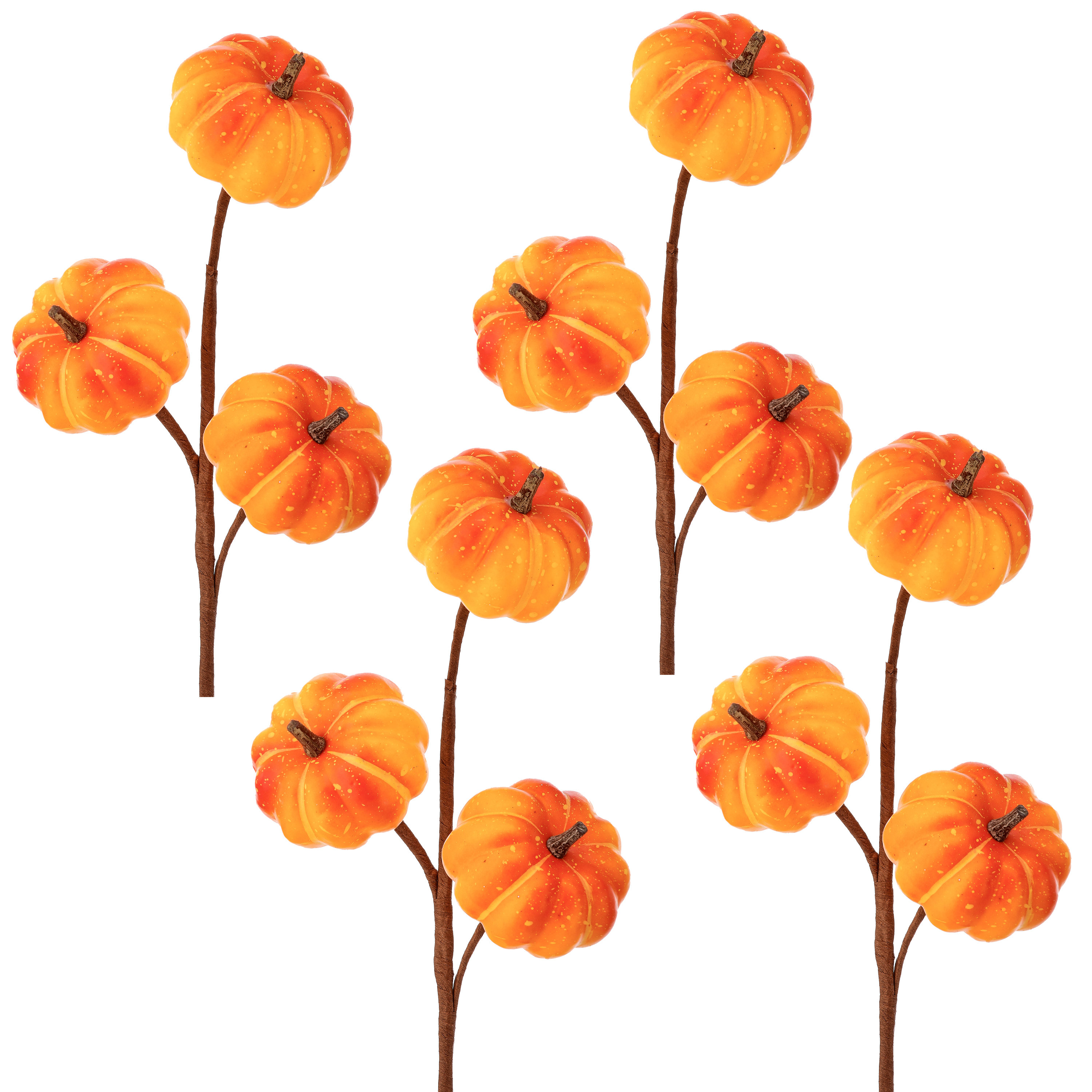 August Grove® 12" Waterproof Triple Pumpkin Spray Set of 4 | Wayfair