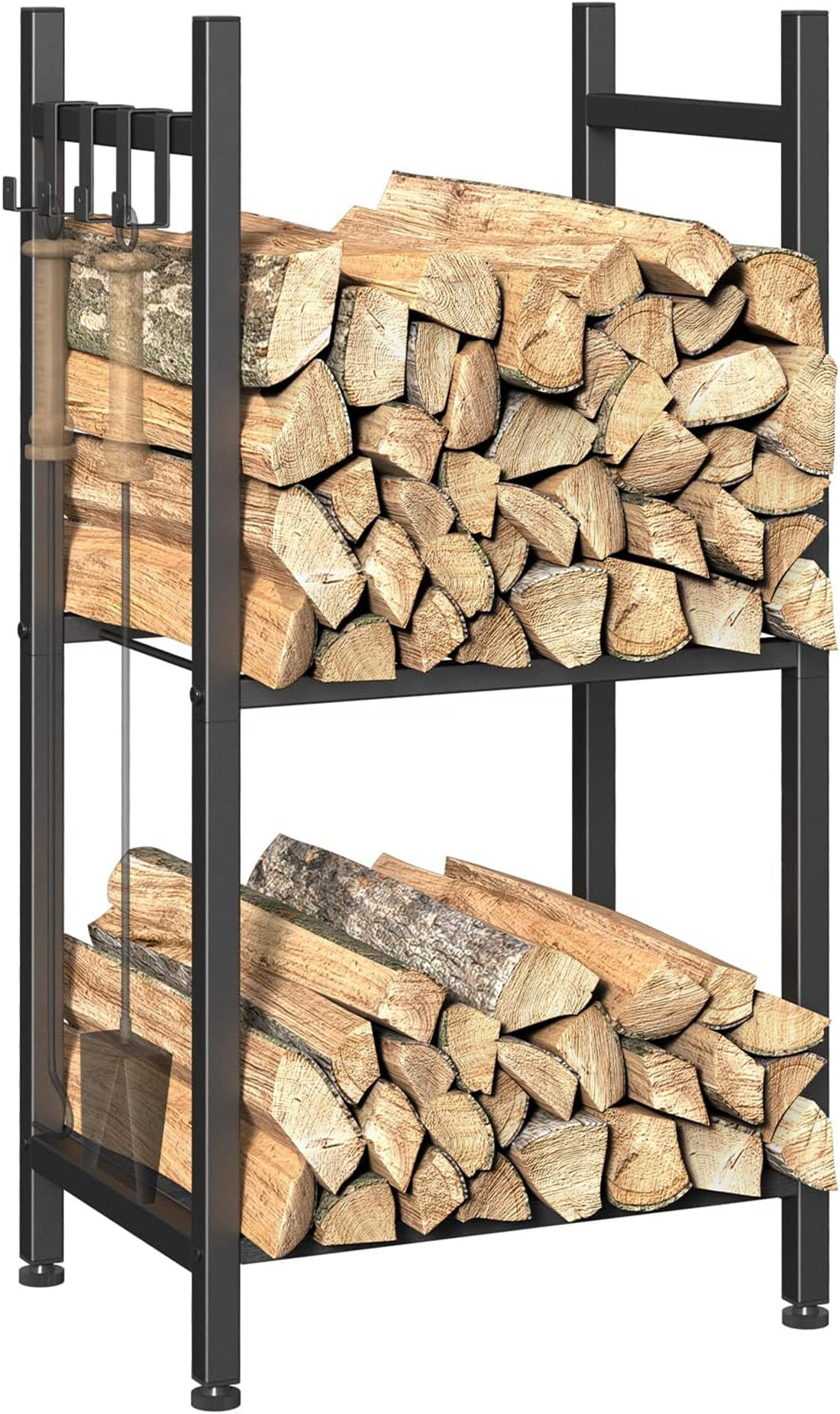 Ebern Designs Lilimae 15.7'' W Metal Log Rack | Wayfair