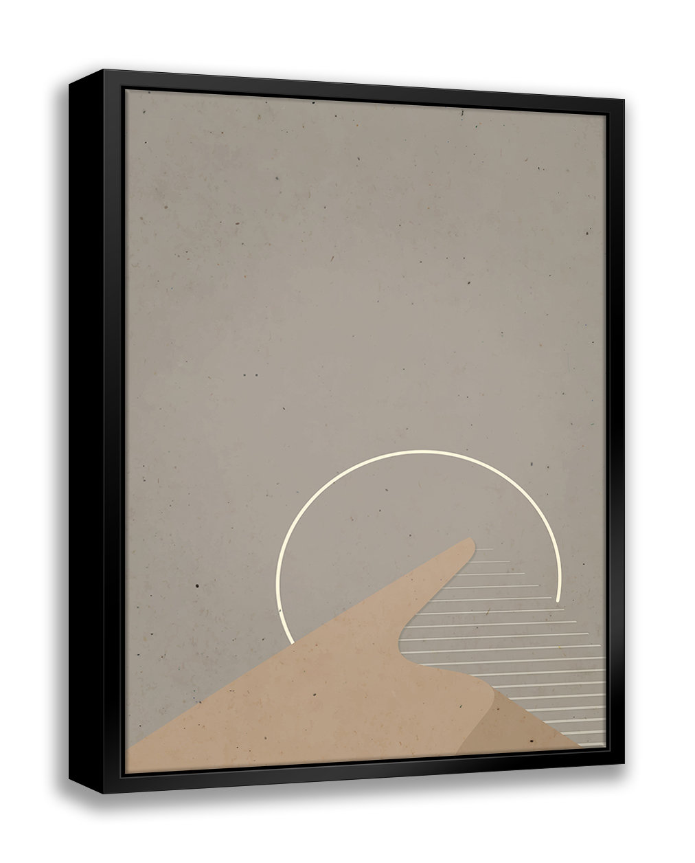 ATX Art Group LLC Minimal Vibes 3 - Floater Frame Graphic Art on Canvas ...