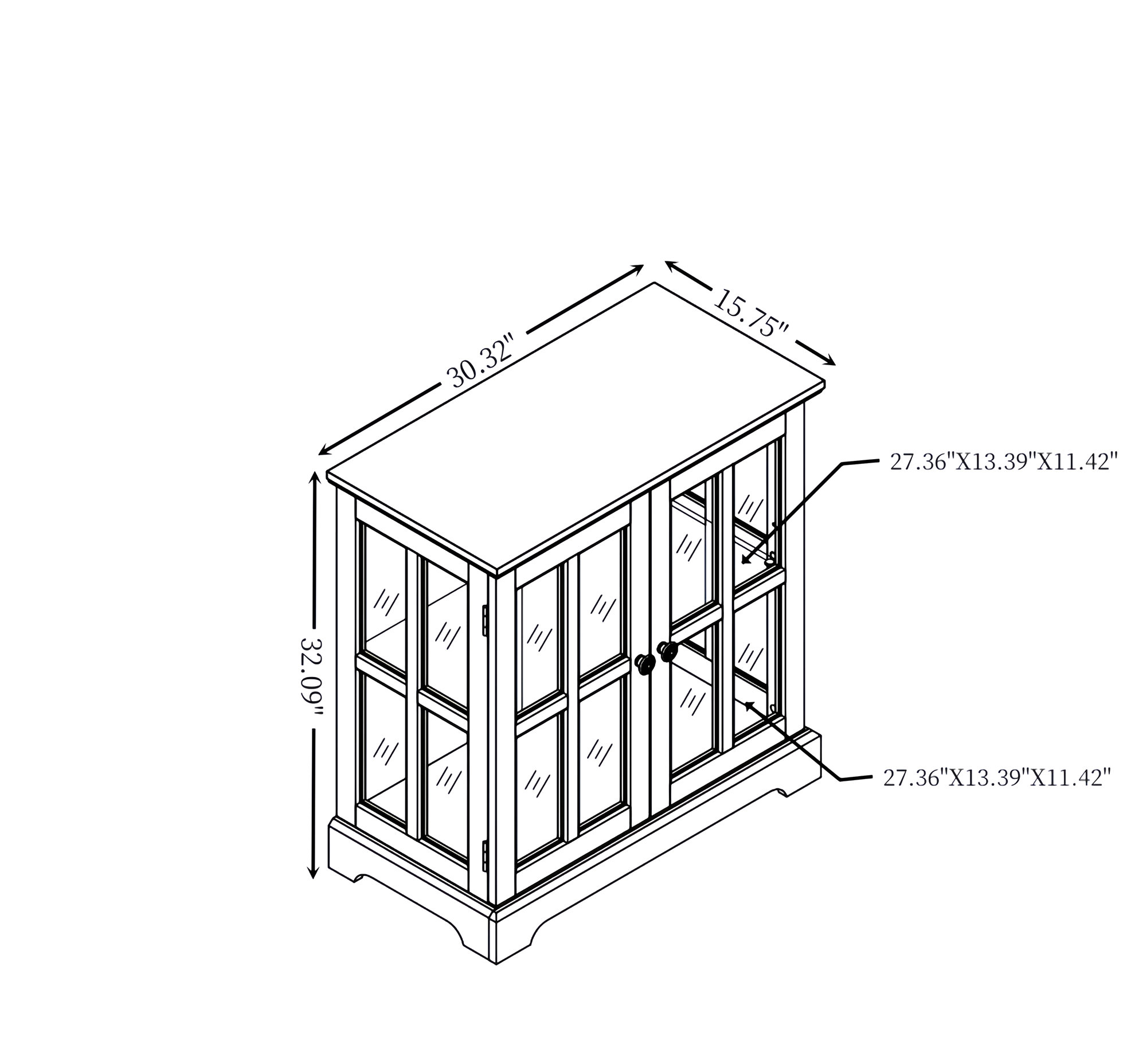 Red Barrel Studio® LED Curio Display Cabinet,Antique Display Cabinet ...