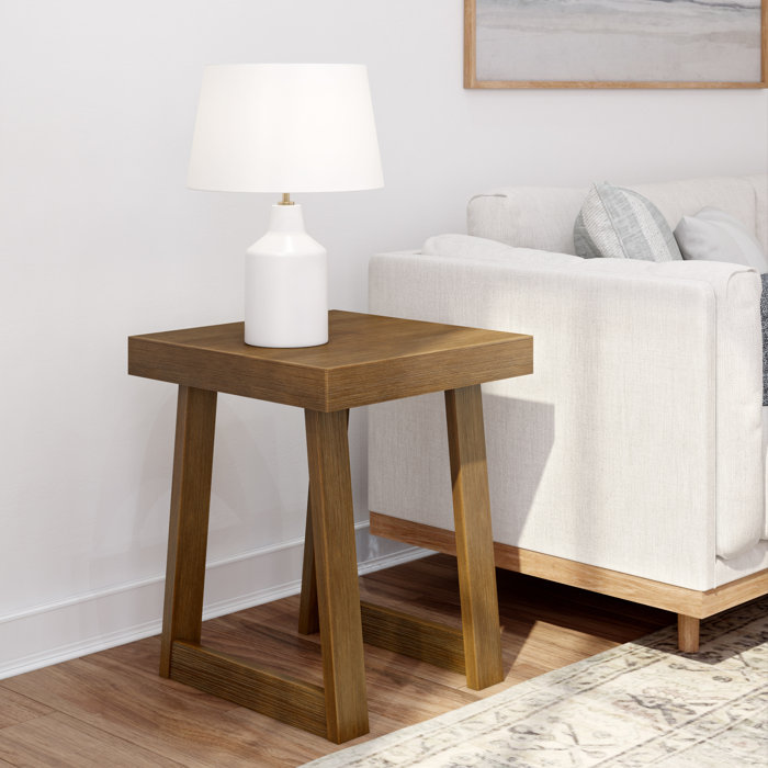 Latitude Run® Hendrik Solid Wood Sled End Table | Wayfair