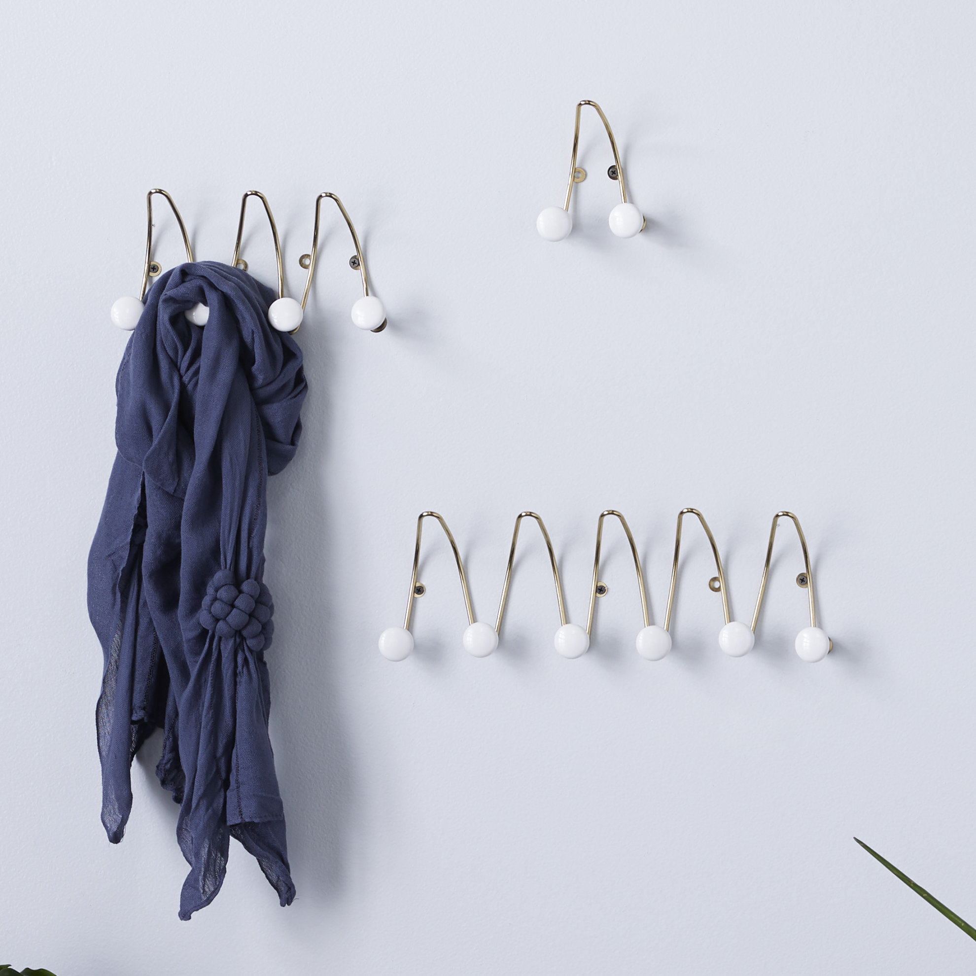 Mercer41 Adabella Metal 12 - Hook Wall Mounted Coat Rack | Wayfair