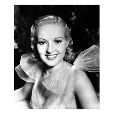 Globe Photos Entertainment Close-up Portrait Of Smiling Betty Grable On ...