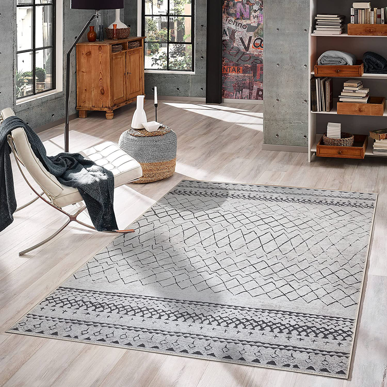 Millwood Pines Machine Washable Water And Dirt Proof Area Rug For ...