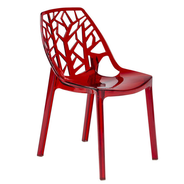 Ivy Bronx Red Color Side Chair | Wayfair