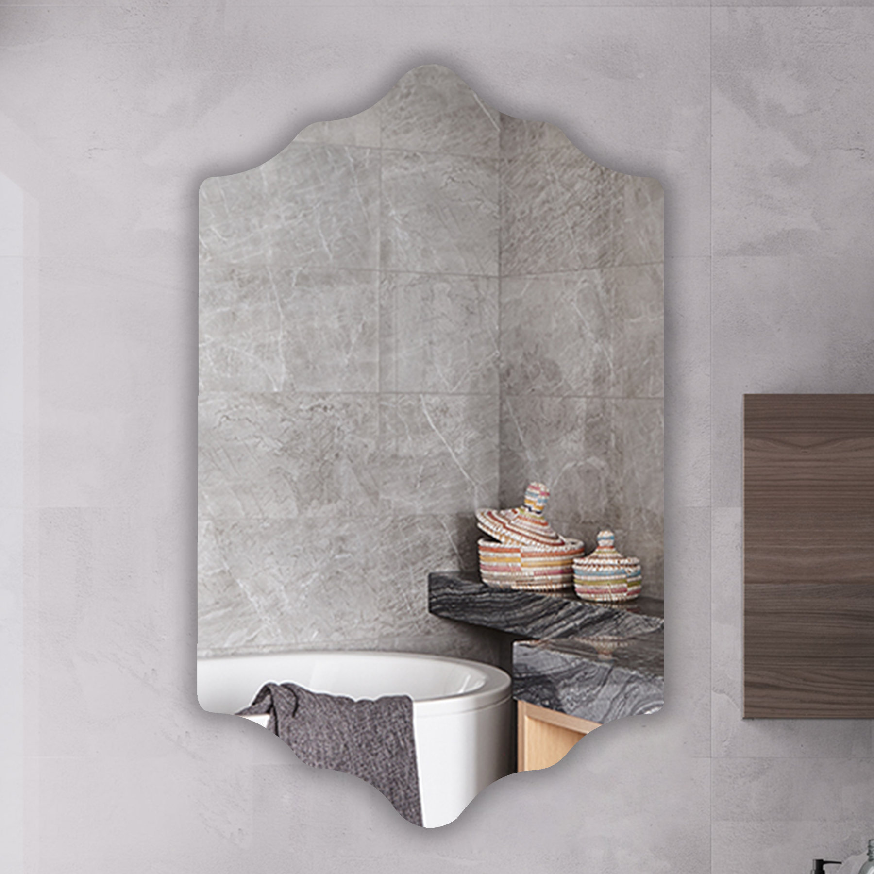 Red Barrel Studio® Reflection Beveled Frameless Wall Mirror | Wayfair