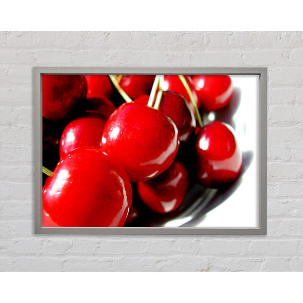 Ebern Designs Red Cherry Treat - Single Picture Frame Art Prints on ...