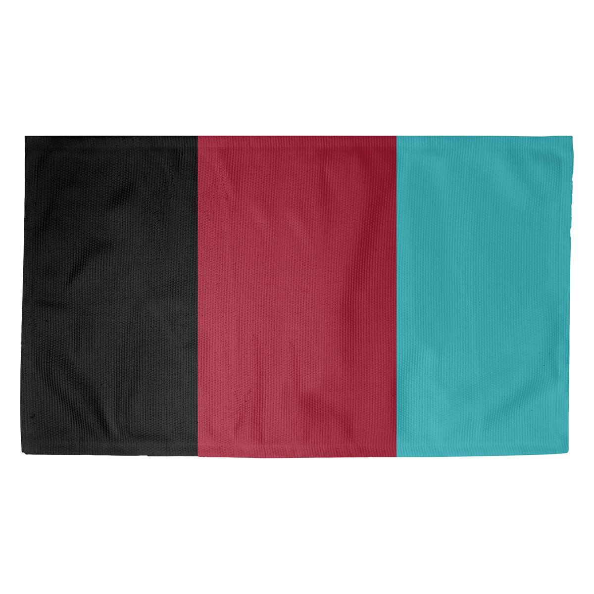 East Urban Home Arizona Flatweave Black/Sedona Red/Teal Rug | Wayfair