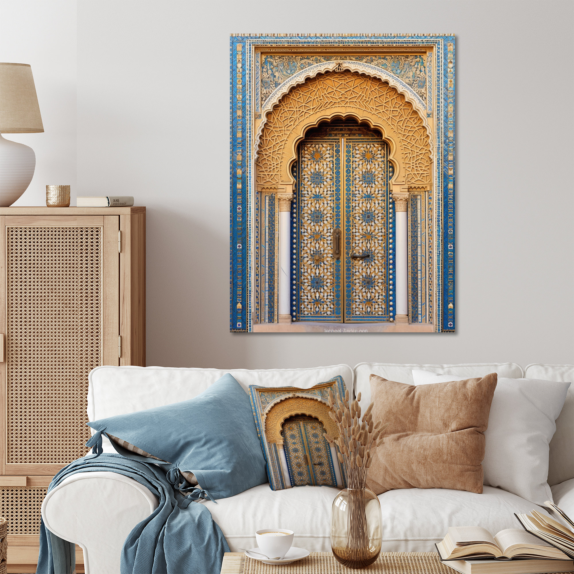 Bungalow Rose Morroco Palace Golden Doors IV - Morroco Door Metal Wall ...