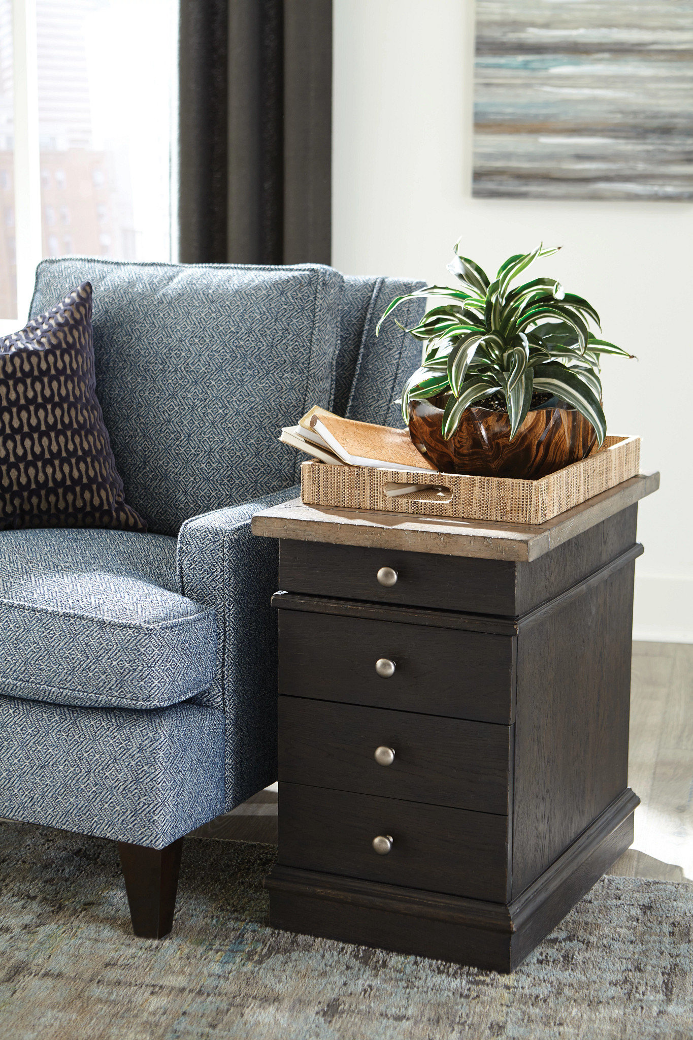 Lark Manor™ Alyceia 24'' Tall 3 - Drawer End Table | Wayfair