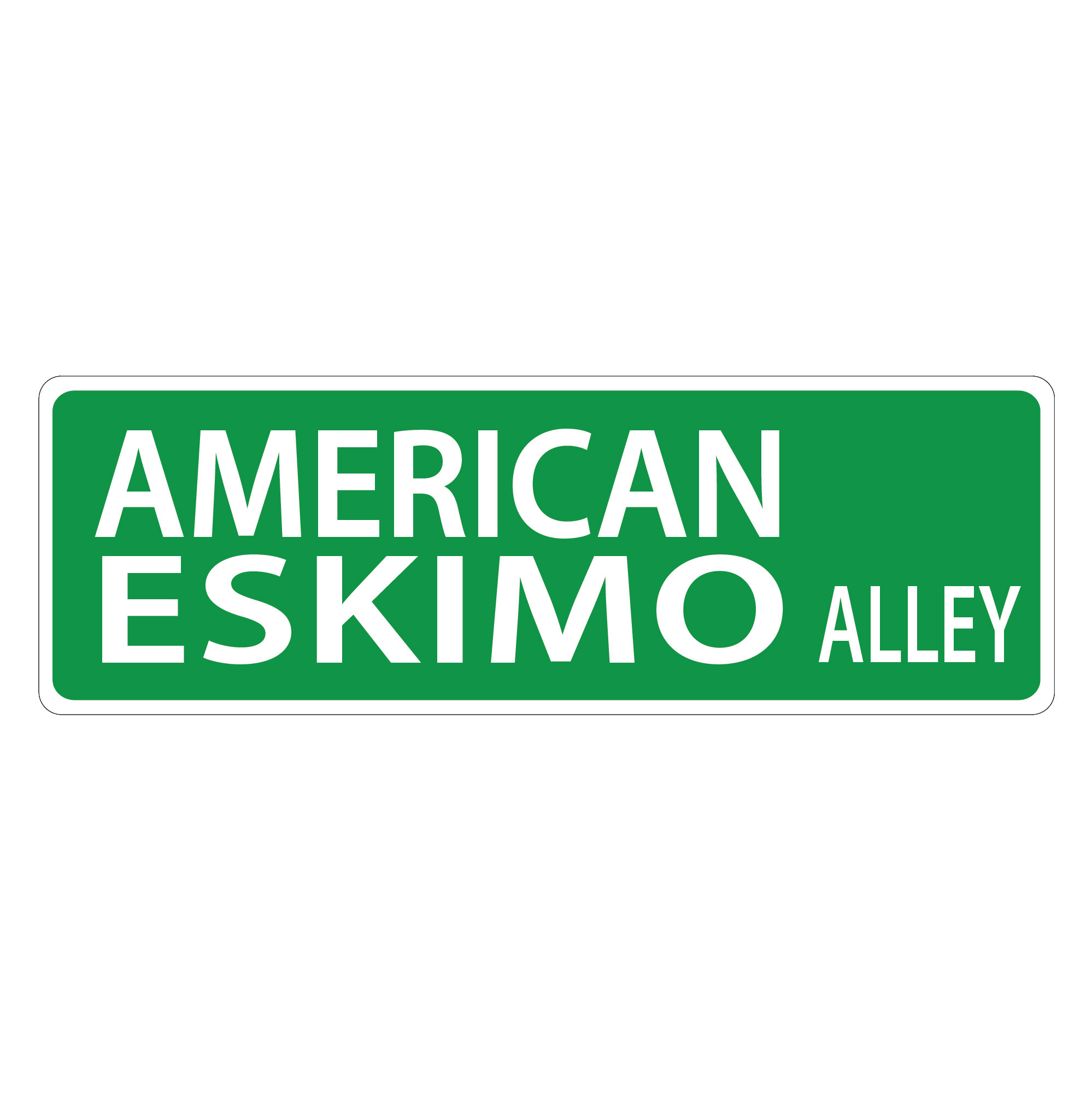 Imagine This Company American Eskimo Hanging Street Sign | Wayfair
